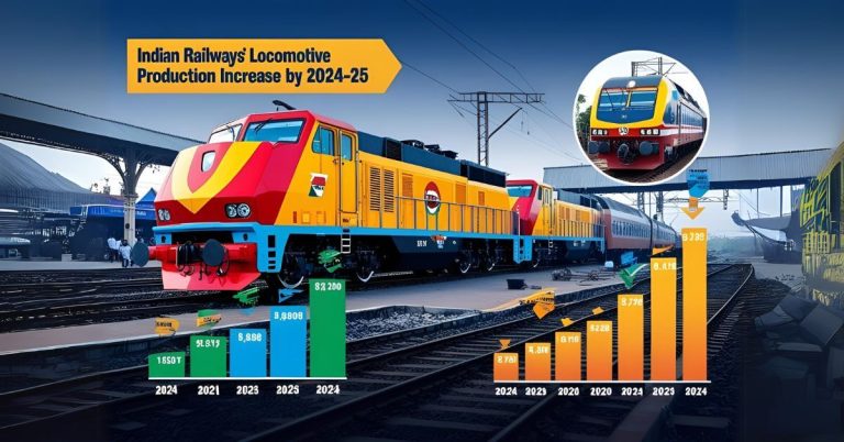 Indian Railways Boosts Locomotive Production by 19% in 2024-25 - Rail Agents